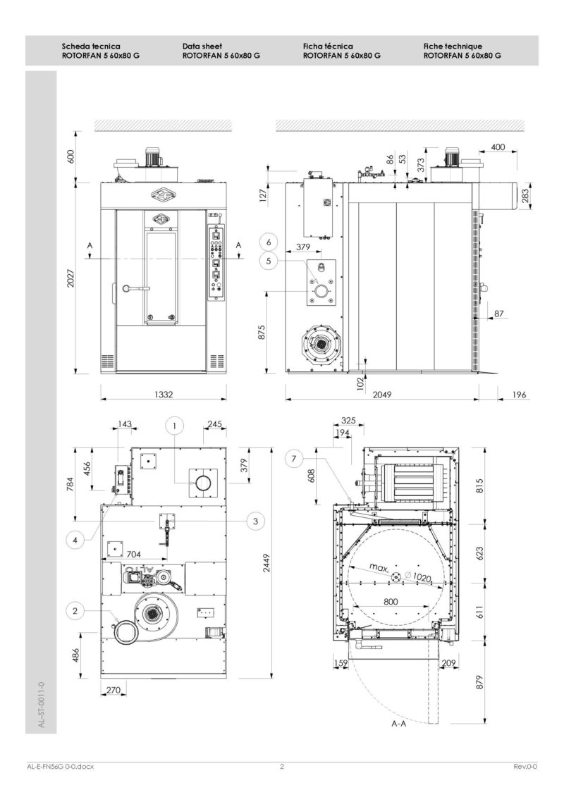 Promotion: rack oven Zucchelli Rotorfan 5 – Convex